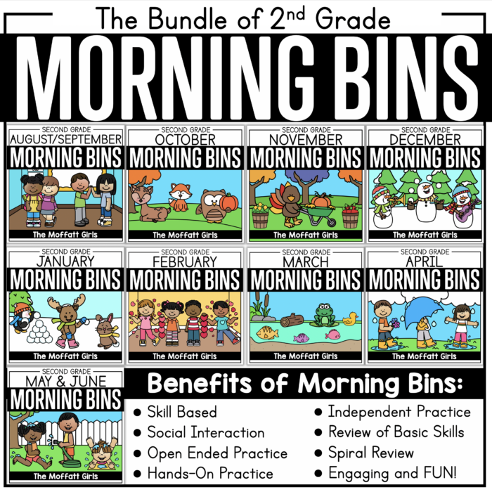 2nd Grade November Morning Bins